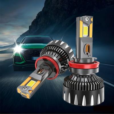 China 200W Turbo Cooling LED Headlight Bulb 18000LM Ultra Bright H7 H11 9005 9006 Car Light for sale