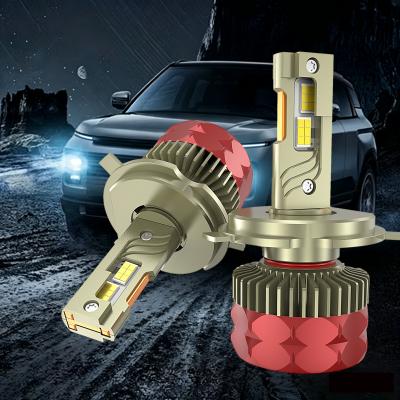 China 100W High Power LED Headlight Bulb 5500 Lumens Super White with Triple Copper Tube Cooling for sale