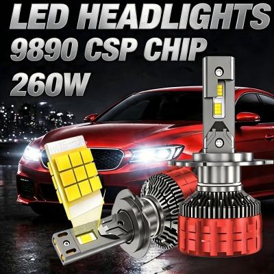China U Shape LED Headlight Bulbs 11000LM Super Bright with U Shape Beam Design and 50000 Hours Lifespan for sale