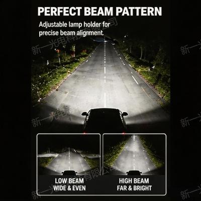 China 11000LM LED Headlight Bulbs IP67 Waterproof 50000 Hours Lifespan Halogen Replacement for Cars for sale
