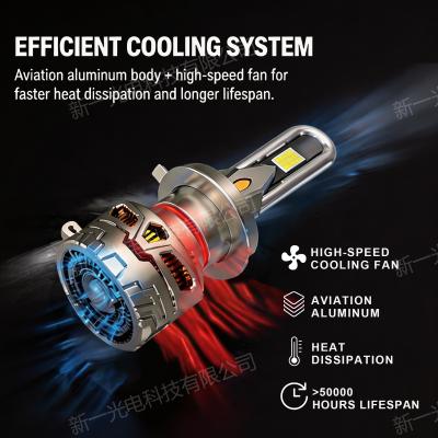 China Automotive LED Headlight Bulbs 11000LM High Brightness 60W High Power with 50000 Hours Lifespan for Car Lighting Upgrade for sale