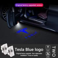 China Tesla LED Logo Projector Puddle Light 5W 4.5V 3D Laser Ghost Shadow Effect Plug and Play for sale