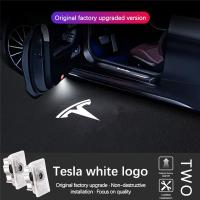 China Tesla LED Logo Projector Puddle Light 5W 4.5V 3D Laser Ghost Shadow Effect Plug and Play for sale