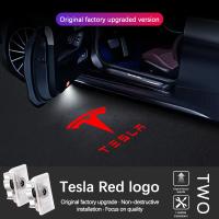 China Tesla LED Logo Projector Puddle Light 5W 4.5V 3D Laser Ghost Shadow Effect Plug and Play for sale