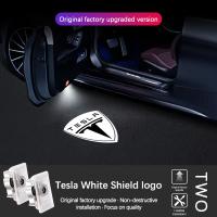 China Tesla LED Logo Projector Puddle Light 5W 4.5V 3D Laser Ghost Shadow Effect Plug and Play for sale