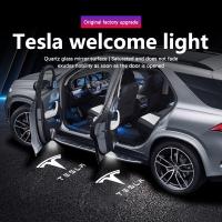 China Tesla LED Logo Projector Puddle Light 5W 4.5V 3D Laser Ghost Shadow Effect Plug and Play for sale