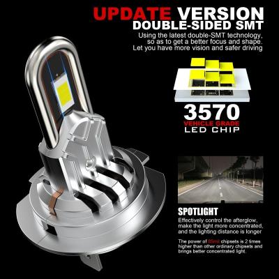 China 6500K Pure White LED Headlight Bulb with 2000 Lumens Brightness and IP67 Waterproof for Automotive Lighting for sale