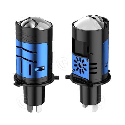 China 8000LM Brightness 6500K Cool White IP68 Waterproof LED Projector Headlight H4 LED Bulb for Cars and Motorcycles for sale