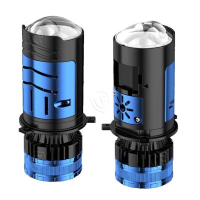 China 8000 Lumens 6500K Cool White LED Projector Headlight H4 Bulb with Plug and Play Installation for sale
