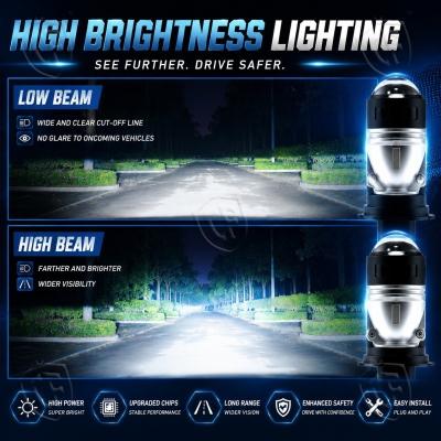 China H4 LED Headlight Bulb with 6500K Daylight White IP67 Waterproof and 30000 Hour Lifespan for Motorcycles and Cars for sale