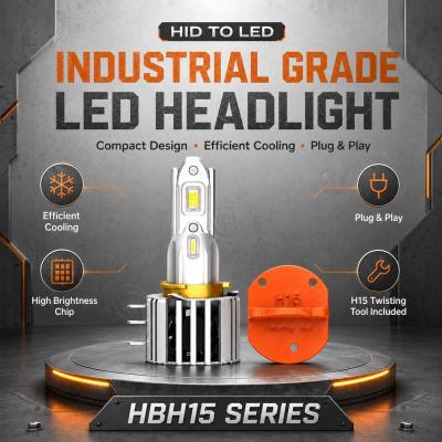 China H15 LED Bulbs 6500K White Light IP68 Waterproof DC9V-16V Wide Voltage for Audi BMW Mercedes Volkswagen for sale