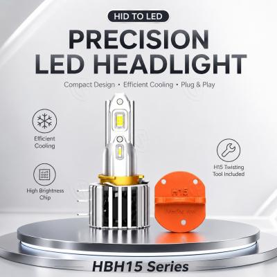China CF H15 Automotive LED Bulb 6500K White Light IP68 Waterproof 38000 Lumens Car LED Headlight Upgrade for sale