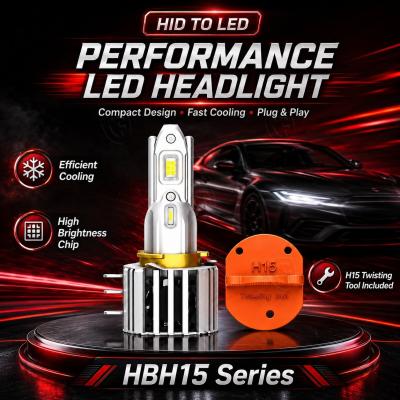 China CF H15 LED Headlight Bulbs 6500K Cool White IP68 Waterproof 140W High Performance Car Lighting Upgrade for sale