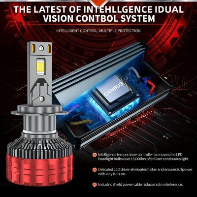 China H7 H4 LED Headlight Bulbs Canbus Error Free 6500K Xenon White Light Plug & Play Car Lamp Upgrade for sale