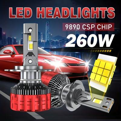China 100W High Power Car LED Headlight Bulbs Canbus Error Free Plug and Play Conversion Kit for sale