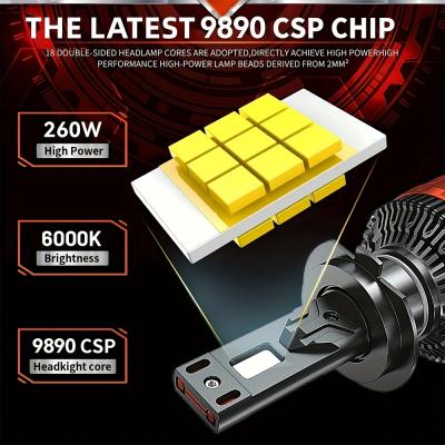 China H7 H4 LED Headlight Bulbs Canbus Error Free 100W Super Bright 6500K Cool White Auto Lighting Upgrade Kit for Cars for sale
