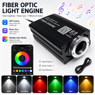 China Universal Car Fiber Optic Starlight Headliner Kit with 6000K Cool White and 12V-220V Wide Voltage Input for Galaxy Ceiling Lighting Upgrade for sale