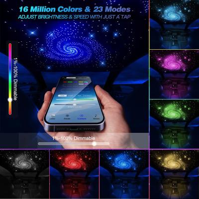 China Universal Fiber Optic Car Galaxy Star Ceiling Light Kit with LED Ambient Interior Lighting and Wide Voltage Compatibility for sale