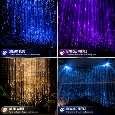 China IP68 Waterproof Fiber Optic Starlight Headliner Kit with 6000K Cool White Lighting for Universal Car Interior Upgrade for sale