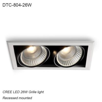China Indoor IP40 recessed mounted 26W COB LED Grille light for shipping mall for sale