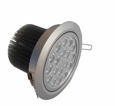 China 18W 3000k, 3100k AC86 - 265V 1550lm Power Factor 0.95 Silver, Black LED Ceiling Light for sale