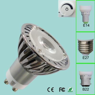China GU10 2800k 3W 12 Volt MR16 LED Lamp With 60° Beam , 140lm LED Spot Light for sale