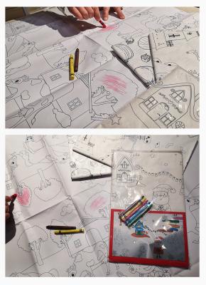 Chame Waterdichte Beschikbare Document Tafelkleden met Plastic Tablecover 137*274cm