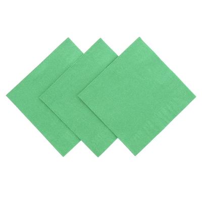 Cina Grandi 40*40cm di conversione 30 tovaglioli di cena decorativi di conteggio Emerald Green Color in vendita