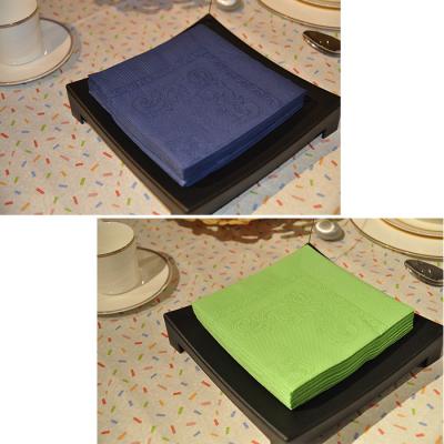 Cina Uso blu del ristorante di Airlaid del tovagliolo di carta di colore dell'acqua 1/4FLD 25Ct in vendita