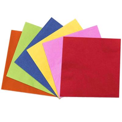 Cina Tovaglioli di carta eliminabili solidi di colore 17gsm 33x33cm molli per il ristorante in vendita