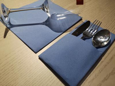 Cina Blu di bambino eliminabile domestico variopinto dei tovaglioli di cena grande in vendita