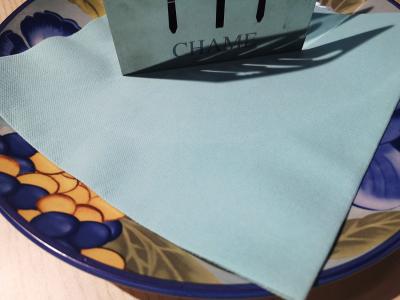 Cina Unscented ha colorato rispettoso dell'ambiente eliminabile dei tovaglioli di carta di Airlaid in vendita