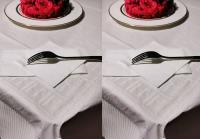 China 274cm Rectangular Disposable Paper Tablecloth for Banquet Hotel Party One Time Use for sale
