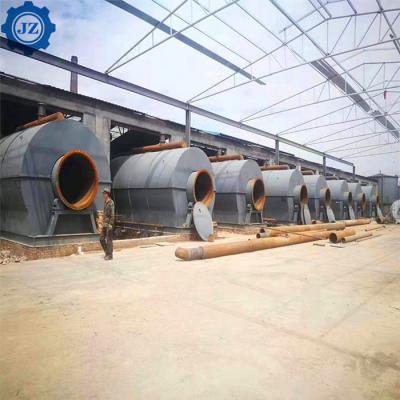 China 5ton-30ton Full Automatic Continuous Scrap Rubber Tyre Pyrolysis To Oil Equipment for sale