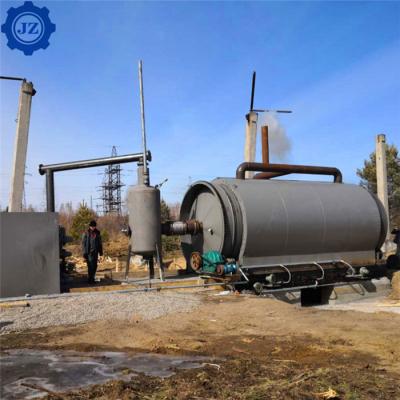 China 12ton 12tpd Automatic Waste Tire Recycling Pyrolysis Plant For Making Furnace Oil And Carbon Black, Steel for sale