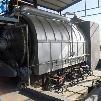 China 15 ton 20 ton Scrap Rubber Pyrolysis Production Line For Making fuel Oil for sale