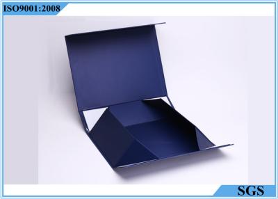 China General Foldable Book Gift Box , Blue Coated Paper Business Gift Boxes for sale