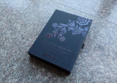 中国 黒く古典的で堅いボール紙のギフト用の箱1.52mmの厚さ22cm x 12cm x 2.5cm 販売のため