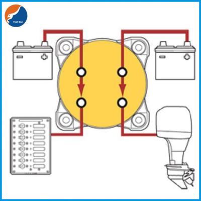 China Dual Circuit Plus Battery ON Off Selector 4 Position Marine Rotary Switch 350A 5511E for sale