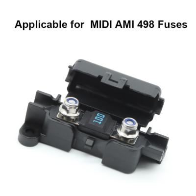 China 32V 150A MTA 0300360 00360 MidiVAL Fuse Holder Replacement Black Fuse Block with Hinged Cover for MIDI AMI BF1 Fuses for sale