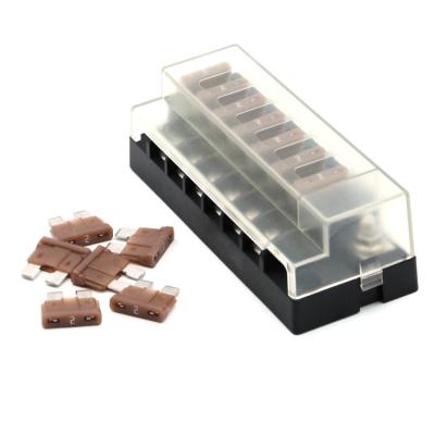 China Marine 6 Circuit 12 Volt 30 Amp Universal Automotive Fuse Block Holder Box For Boats for sale