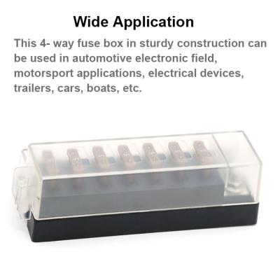 China Marine 6 Circuit 12 Volt 30 Amp Universal Automotive Fuse Block Holder Box For Boats for sale