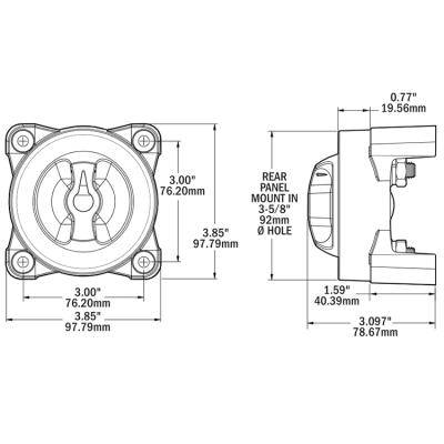 China HD Series Heavy Duty 3 Position Selector Manual Battery Switch 11003 for sale