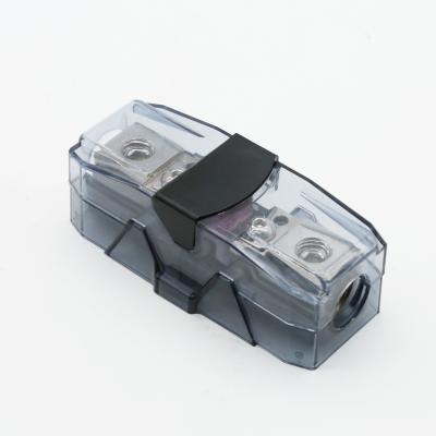 China Universal Inline Auto Fuse Holder with 200A Rated Current 58V DC Rating Voltage and M5 Stud for Under-Hood Applications for sale