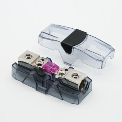 China Universal Inline Auto Fuse Holder with 200A Rated Current 58V DC Rating Voltage and M5 Stud for Under-Hood Applications for sale