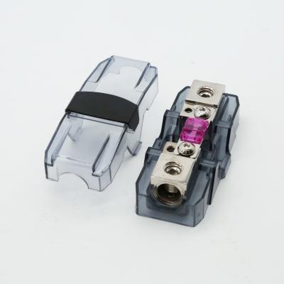 China Universal Inline Auto Fuse Holder with 200A Rated Current 58V DC Rating Voltage and M5 Stud for Under-Hood Applications for sale