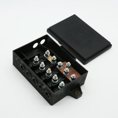 China 5P 5 Ways 200A Rated Current 48V DC MIDI Fuse Holder Electrical Junction Box for ANS MIDI Fuse for sale