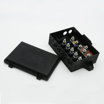 China 5P 5 Ways 200A Rated Current 48V DC MIDI Fuse Holder Electrical Junction Box for ANS MIDI Fuse for sale