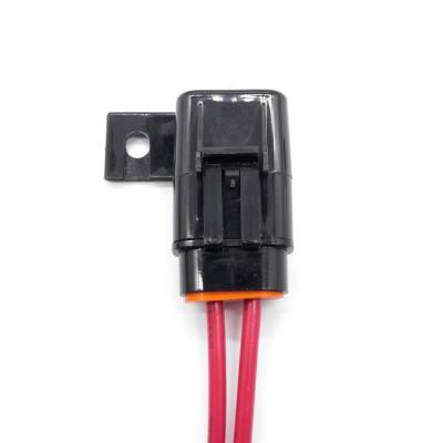 China Wire Leads Splash Proof Water Resistant Cover Mountable Auto Inline Blade Water Proof Fuse Holder Porta Fusible Impermeable for sale