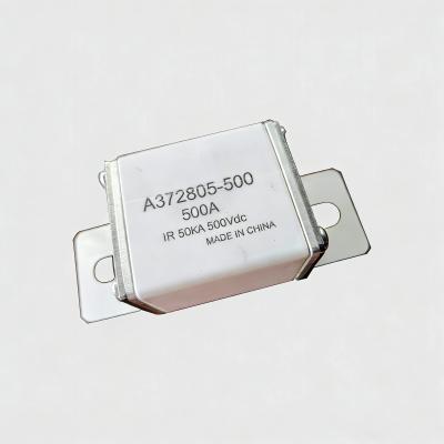 China DC Fuse 400A-500A 500VDC with 50kA Breaking Capacity Stud-mount for EV HEV ESS Applications for sale